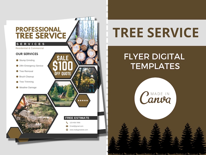 Tree Service - 02 - Digital Flyer Template | Tree Trimming | Tree ...
