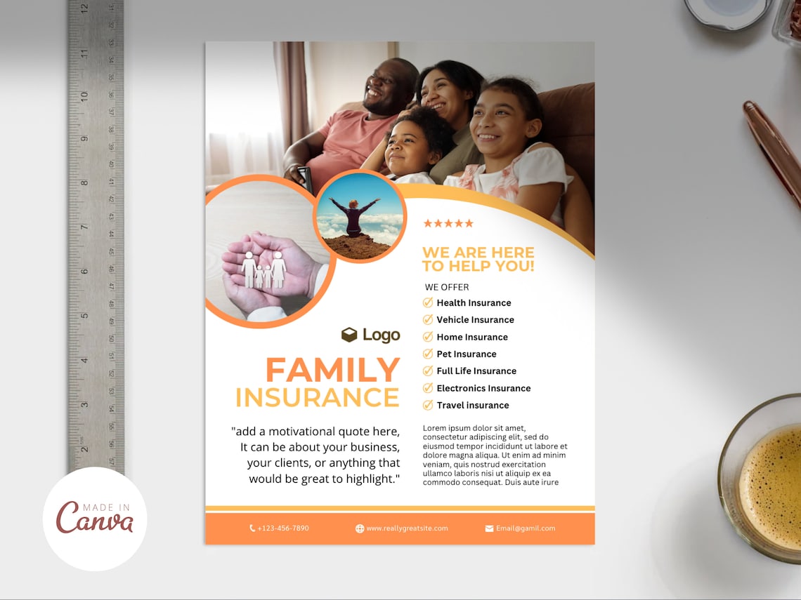 Insurance - 03 - Flyer Digital Download Template | Flyer for Life ...
