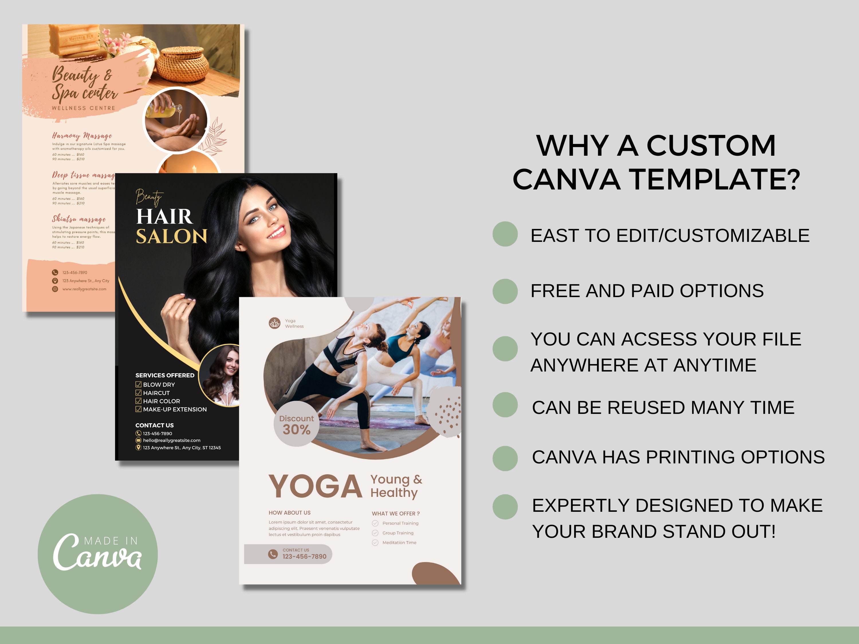 Custom Flyer | Canva Flyer | Flyer Design | Small Business | Canva ...