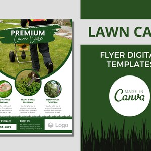 Landscaping/grass Flyer Digital Download Template | Grass Cutters ...
