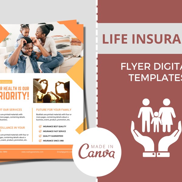 Life Insurance Flyer Template - Etsy