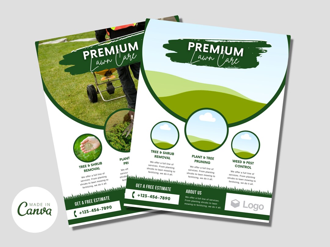 Landscaping/grass Flyer Digital Download Template | Grass Cutters ...