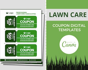 Lawn Care Coupon Template Digital - Etsy
