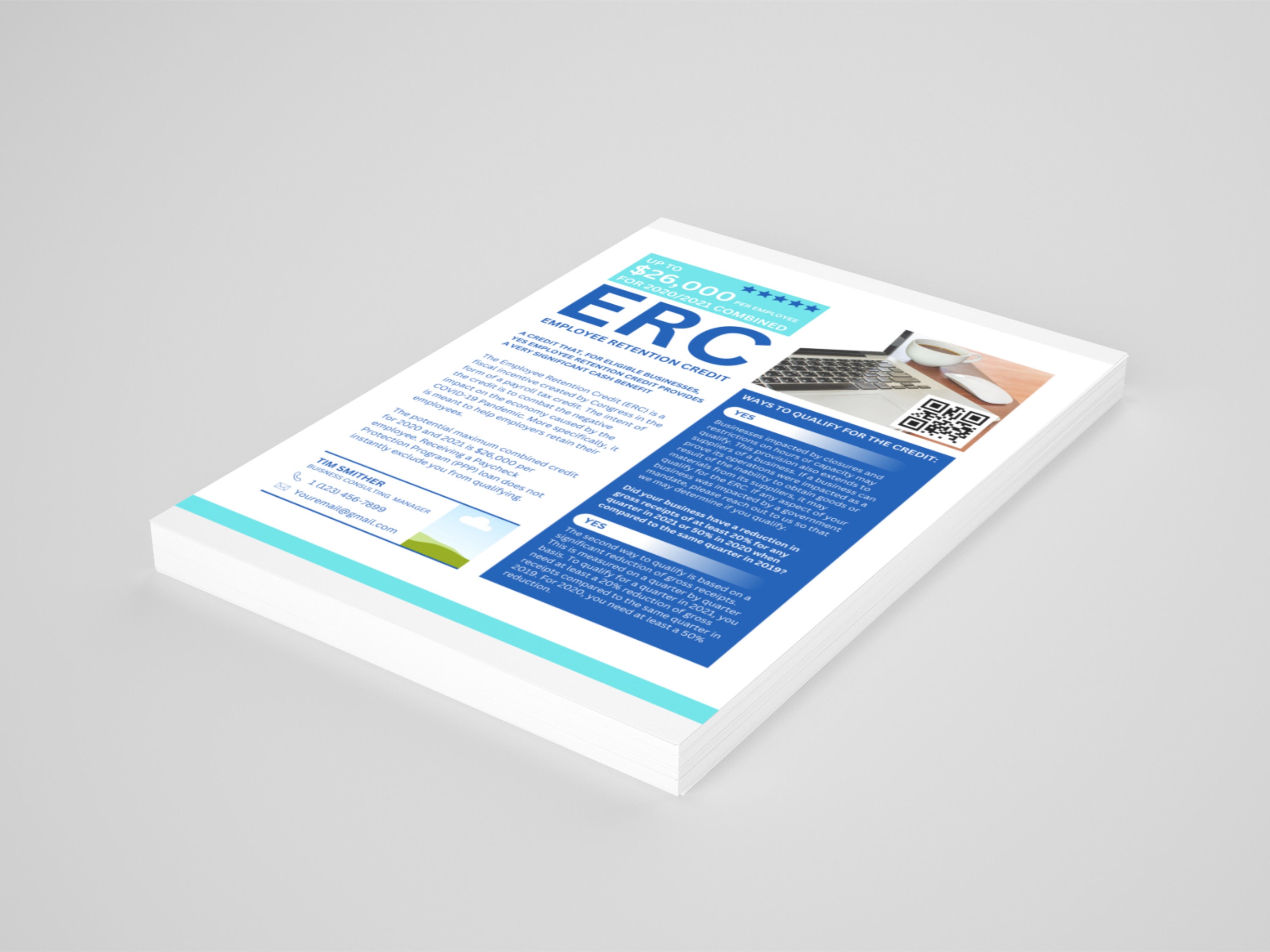 ERC Referral/affiliate - 01 - Digital Flyer Template | ERC Affiliate ...