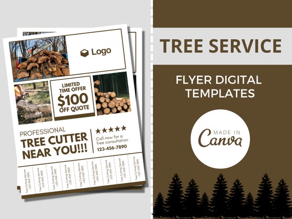 Tree Service 01 Digital Flyer Template Tree Trimming - Etsy