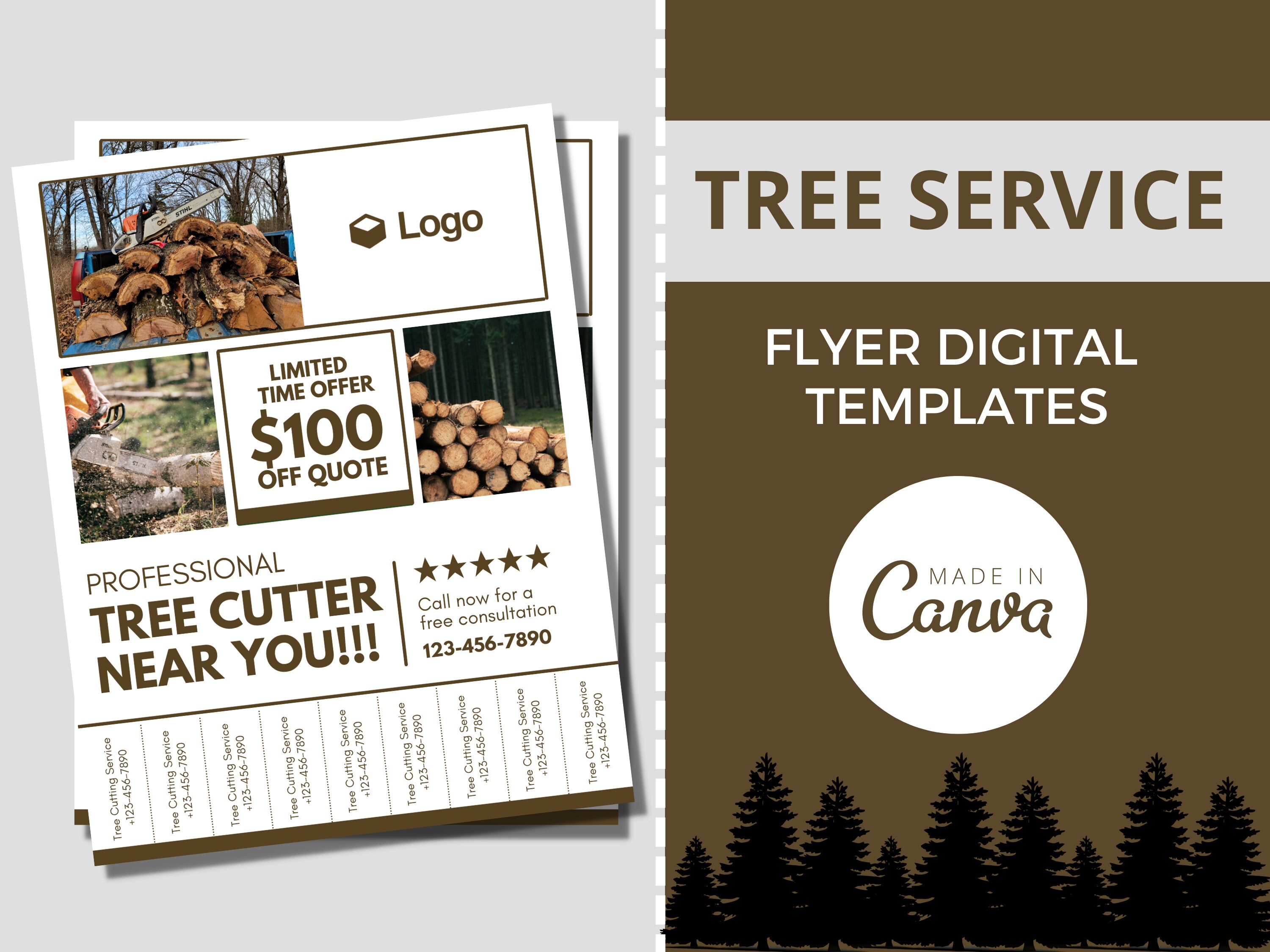 Tree Service - 01 - Digital Flyer Template | Tree Trimming | Tree ...