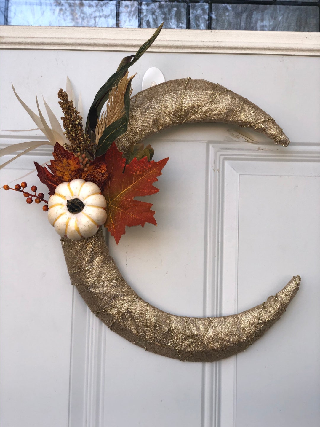 Gold Crescent Moon Door Hanger - Etsy