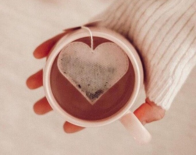Heart Shaped Tea Bags, Handmade, Eco-friendly, Biodegradable Wedding ...