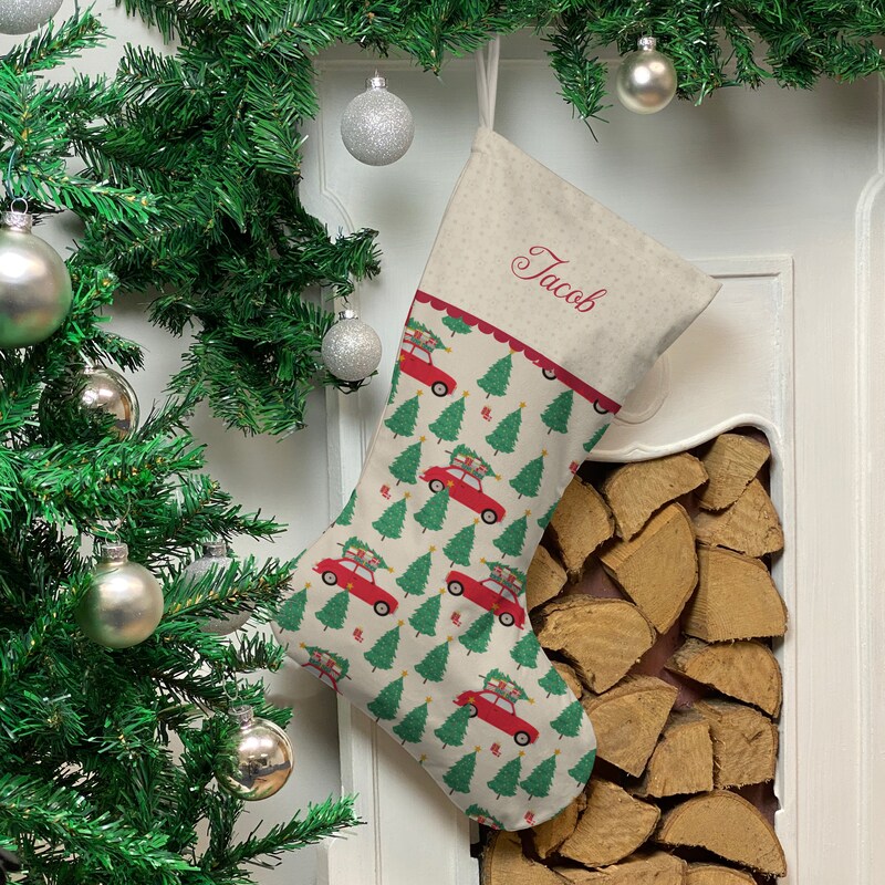 Personalized Car Stocking - Etsy