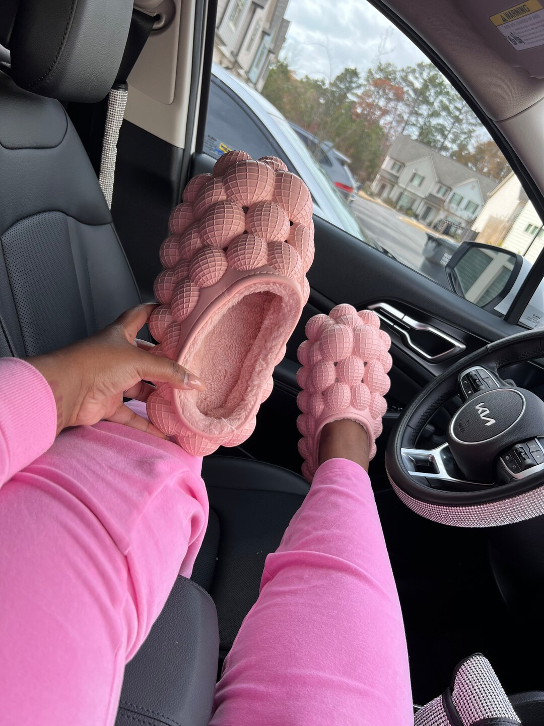 Bubble Slides With Fur - Etsy