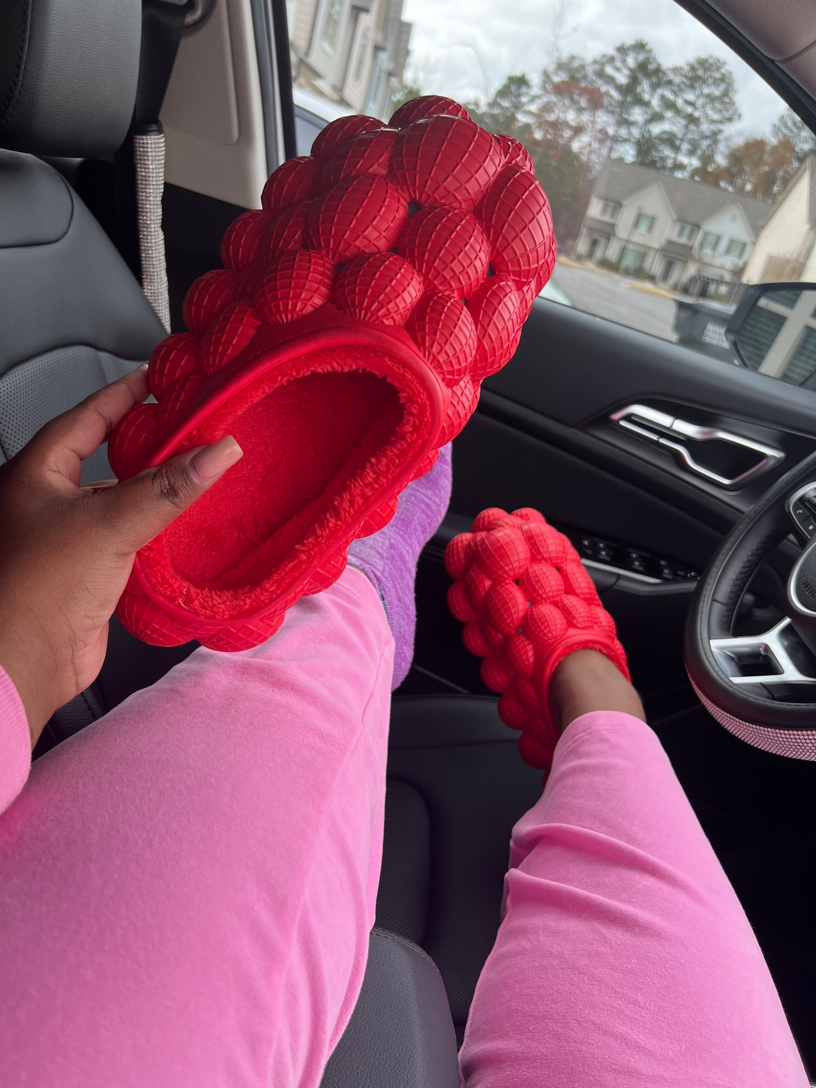 Bubble Slides With Fur - Etsy