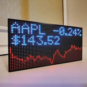 Stock Ticker Forex Crypto LIVE Price Wifi LED Display - Etsy