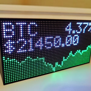 Crypto Ticker Stocks Forex LIVE Price Wifi LED Display - Etsy UK