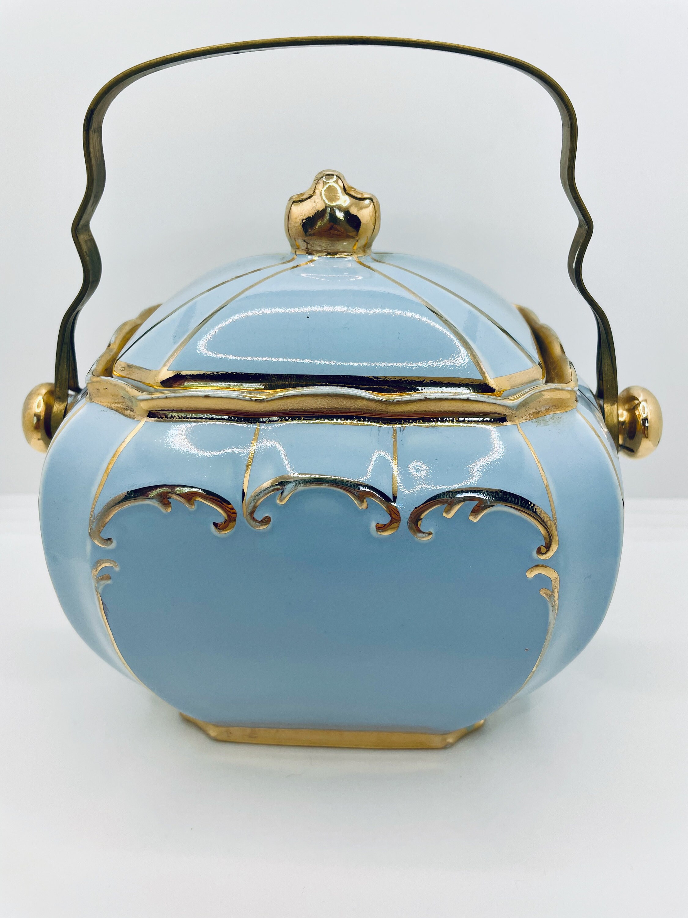 Incredible Vintage James Sadler Cube Biscuit Barrel. Beautiful - Etsy