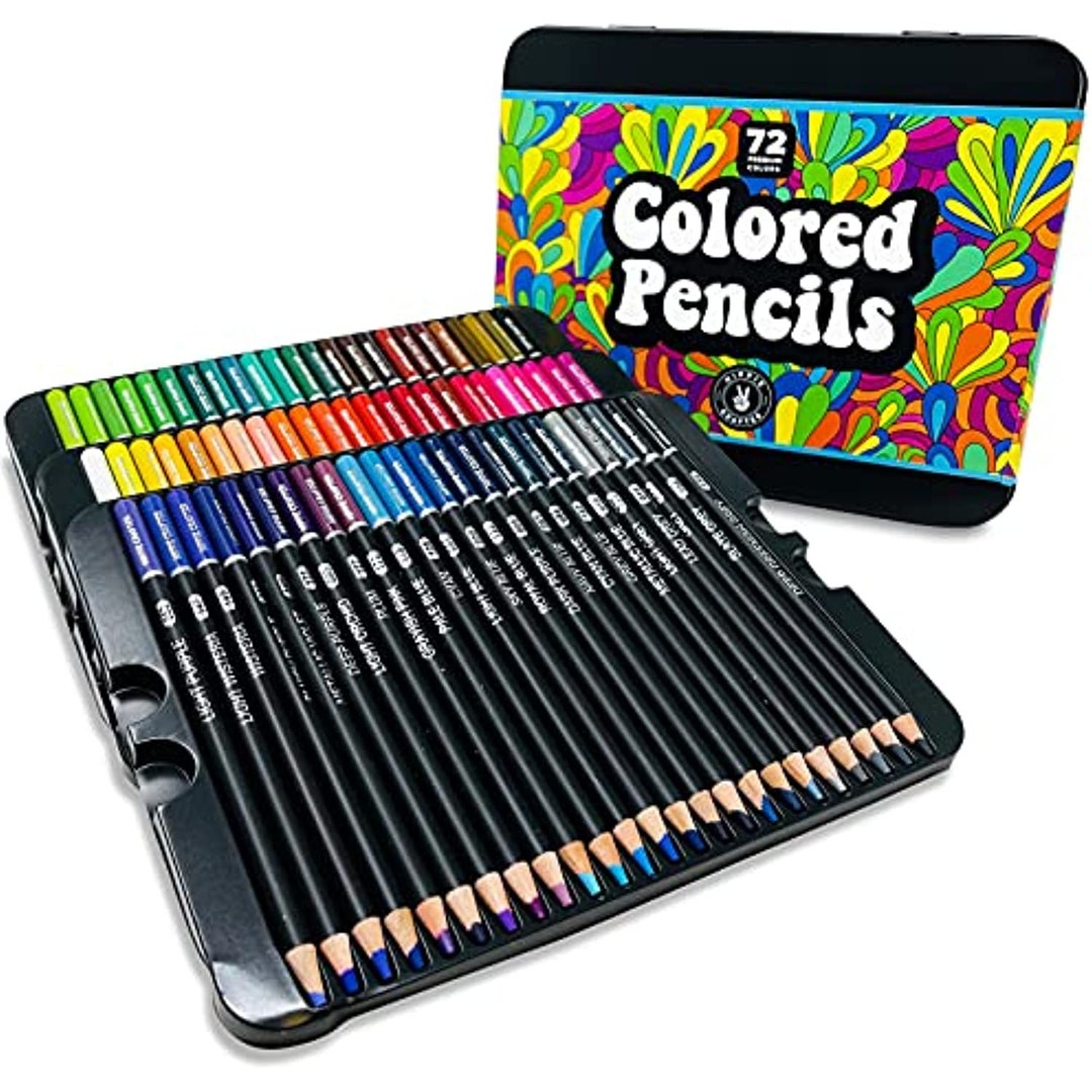 72 Colored Pencils for Artists Professional Coloring Pencil Colors for ...
