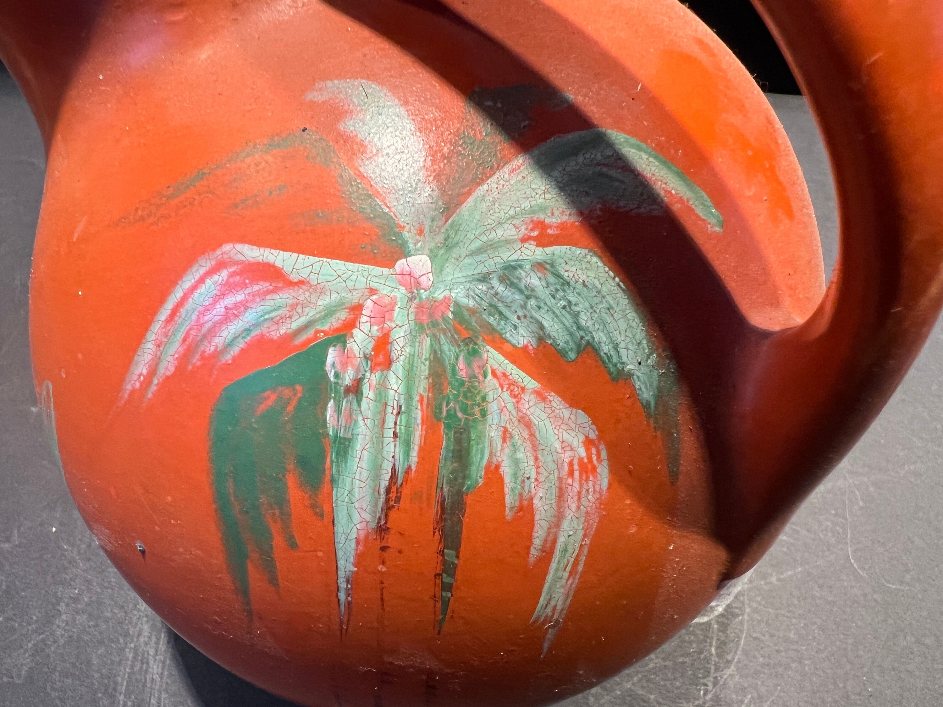 Mexican Orange Pitcher With Sleeping Man With Sombrero Cactus - Etsy