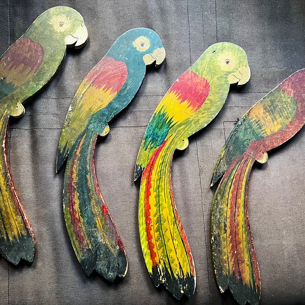 Hand Painted Parrot - Etsy