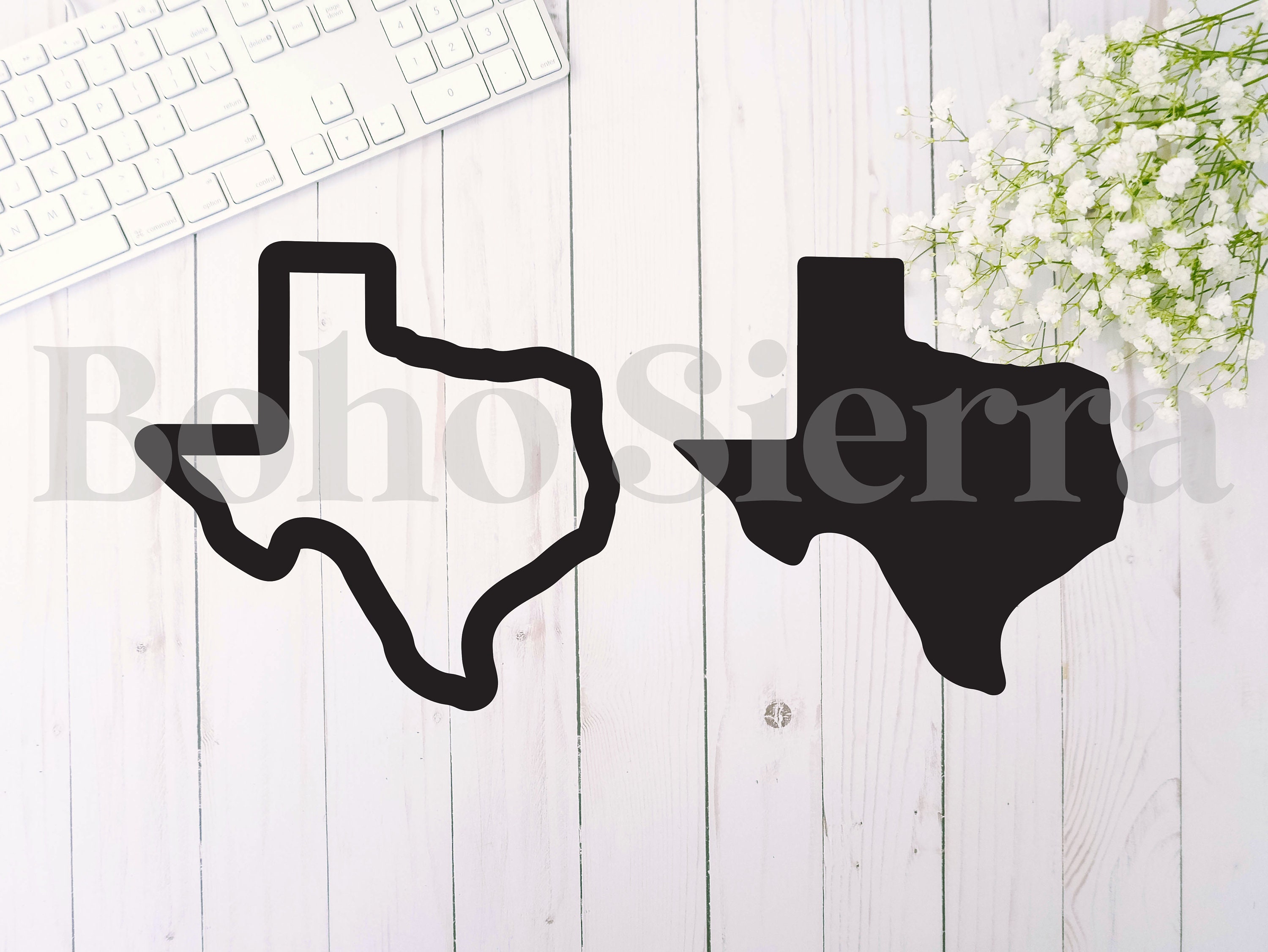 Texas Simplified SVG | Texas Outline | Texas Solid | Digital Download ...