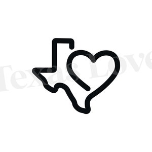 Texas Heart SVG | Texas Love | Digital Download | Texas Cut File | SVG ...
