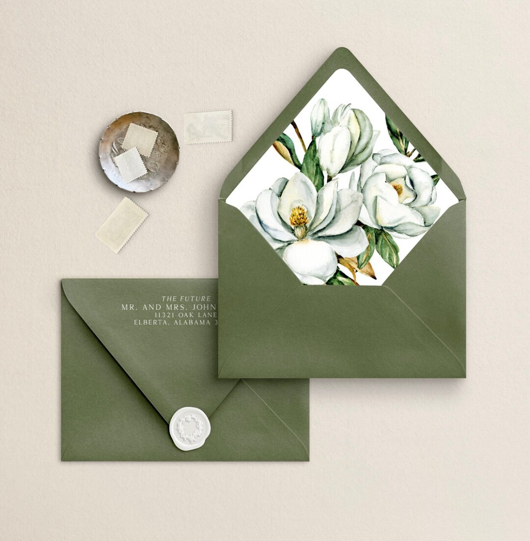 Envelope Liner for Luxury Wedding Invitations | Packs of 25 | Magnolia ...