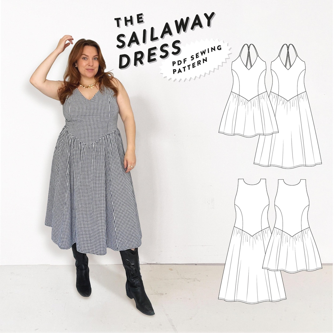 The Sailaway Dress - PDF Sewing Pattern - Etsy