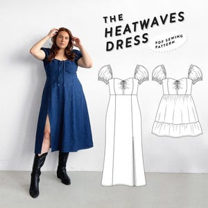 The Heatwaves Dress - PDF PATTERN - Etsy