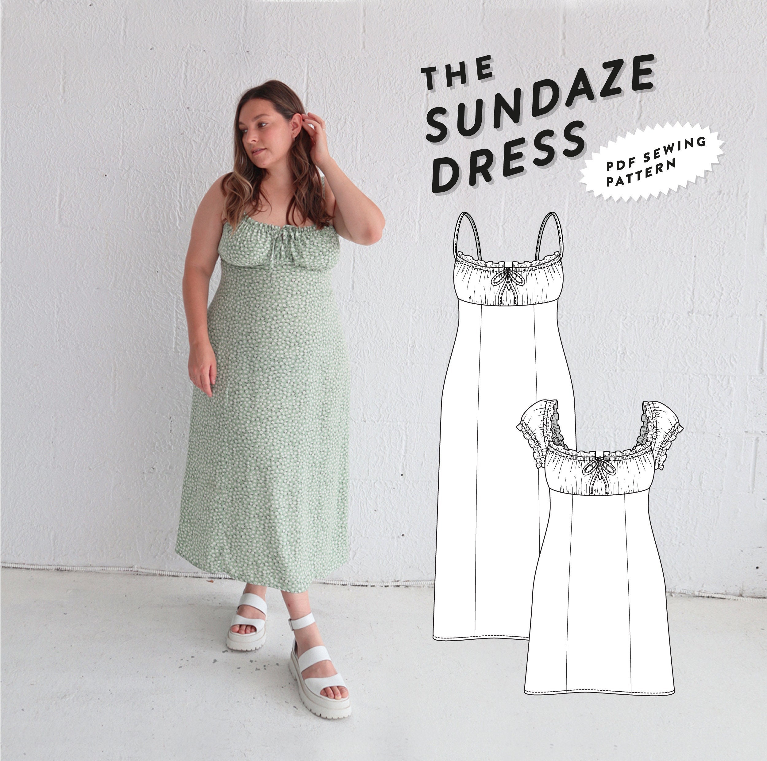 SUNDAZE DRESS - Pdf Sewing Pattern - Etsy