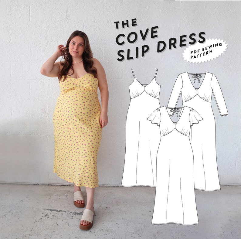 The Cove Slip Dress - PDF PATTERN - Etsy