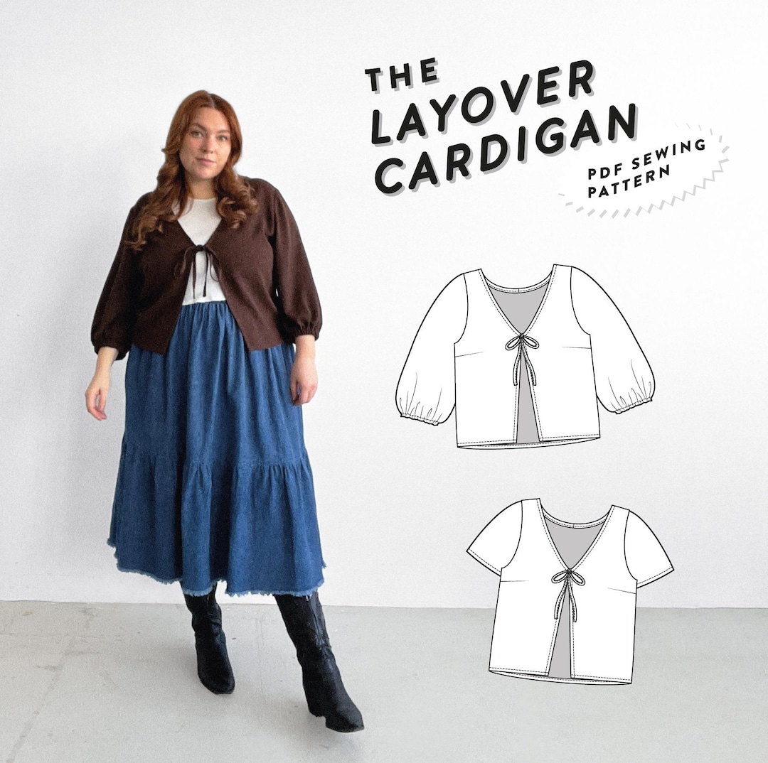 The Layover Cardigan – Pdf Pattern - Etsy