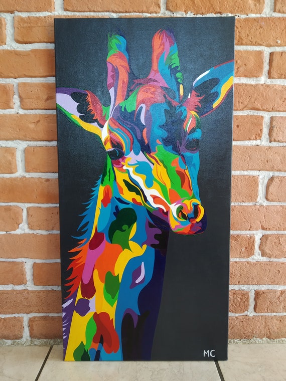 Pop Art Giraffe Board - Etsy