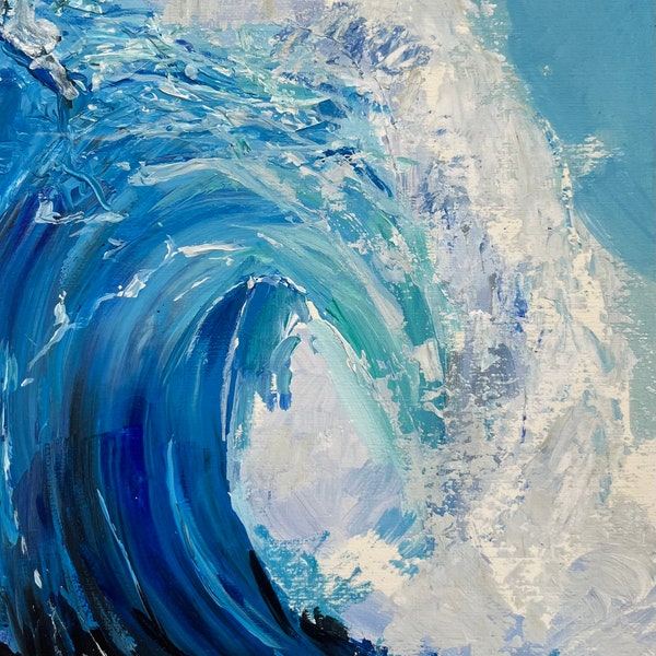 Wave Painting - Etsy