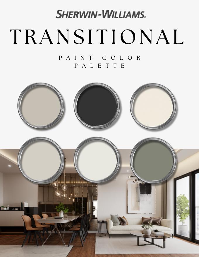 Transitional Paint Color Palette | Digital Download | Sherwin-williams ...