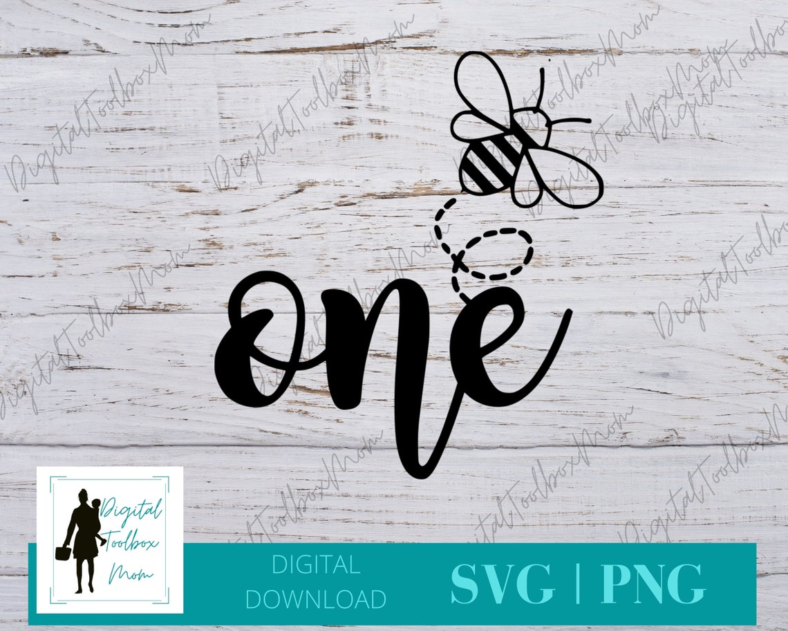 Bee One Svg One SVG Cute One Svg Cute Svg Svg Files for - Etsy