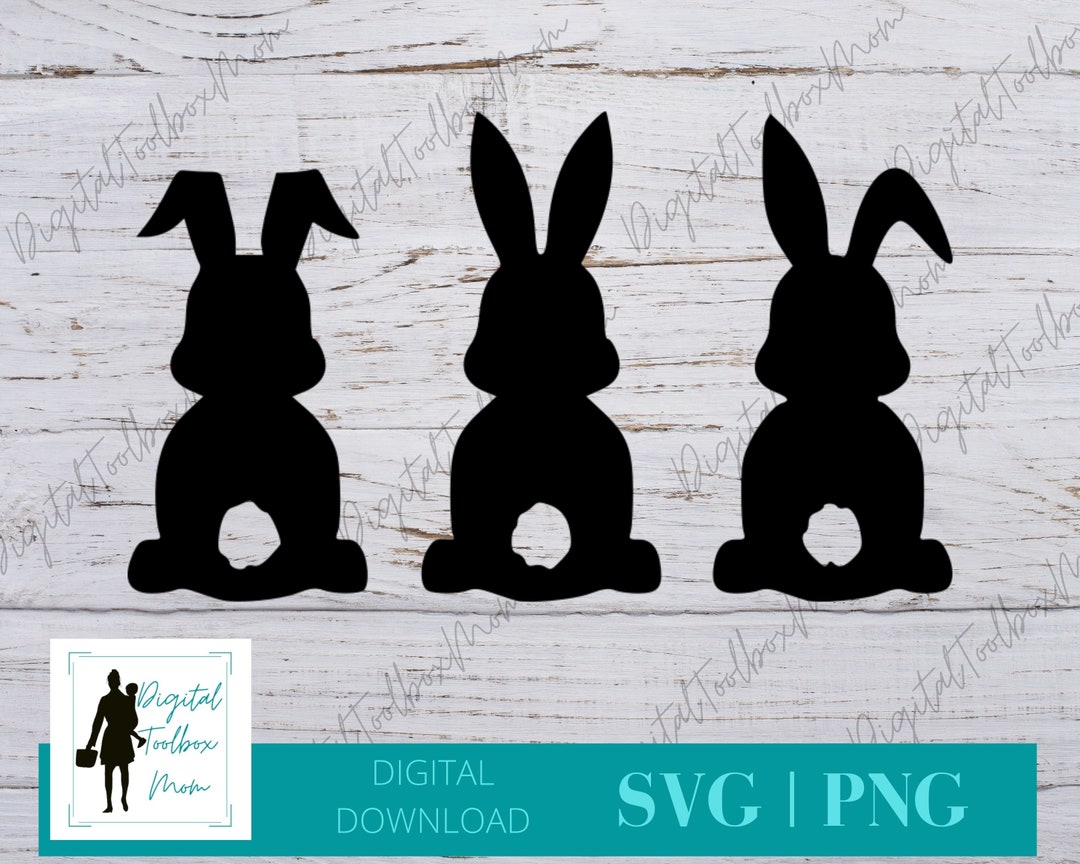 Three Bunnies Svg, Rabbit SVG, Easter SVG, Easter Bunny Svg, Svg Files ...