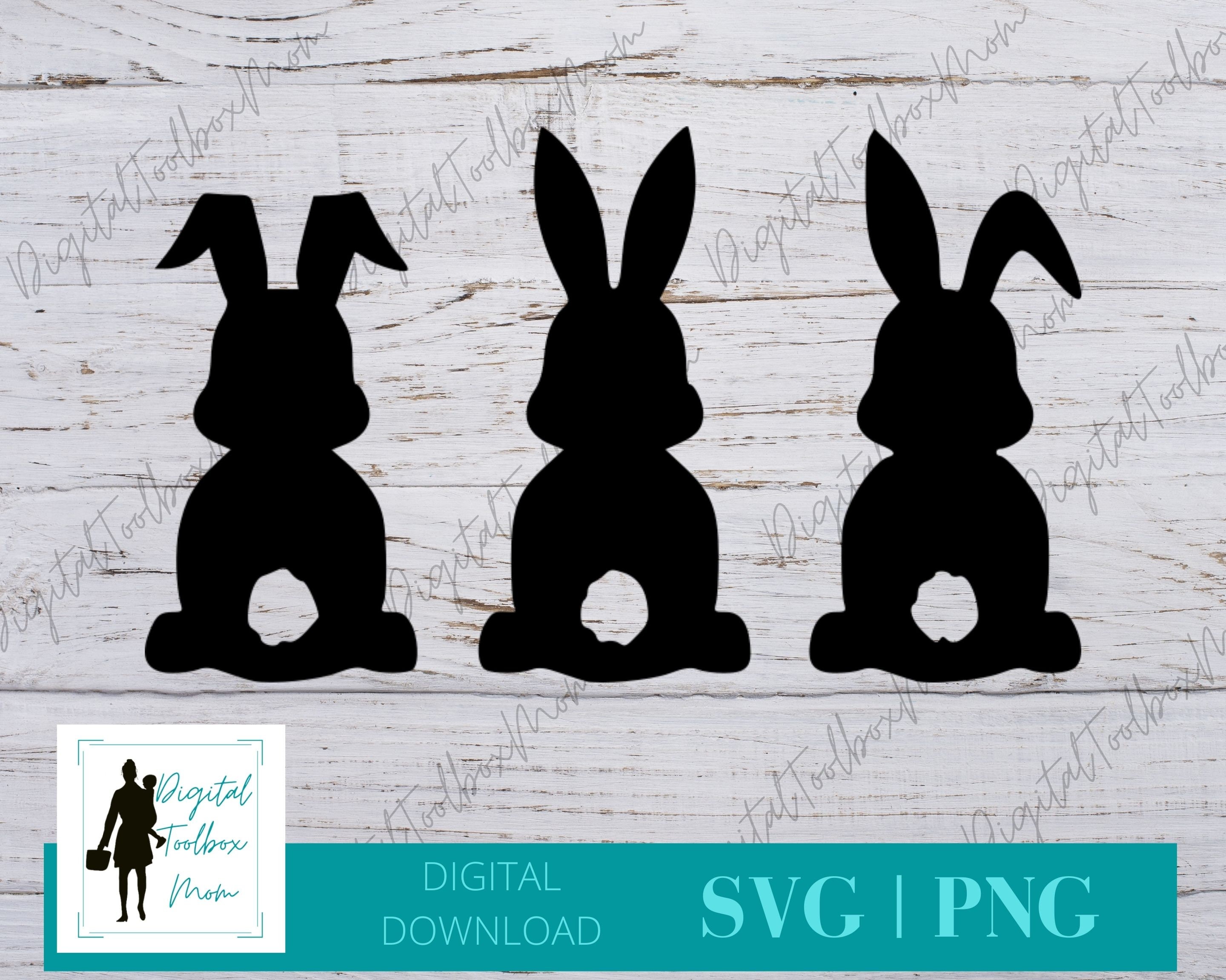 Three Bunnies Svg, Rabbit SVG, Easter SVG, Easter Bunny Svg, Svg Files ...