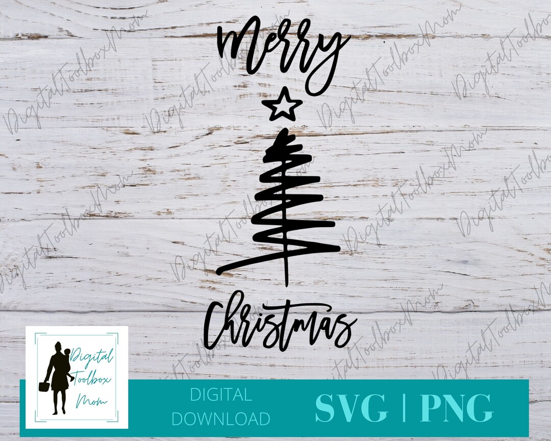 Merry Christmas Tree Svg, Christmas Svg, Merry Christmas Svg, Christmas ...