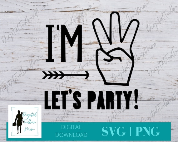 I'm 3 Svg I'm Three Svg 3rd Birthday SVG Birthday | Etsy