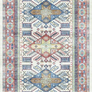 VINTAGE TRADITIONAL PERSIAN Design Indoor Mats & Rugs Home Mat Washable ...