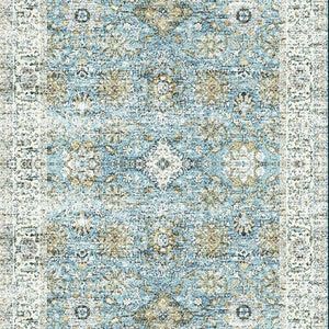 VINTAGE TRADITIONAL PERSIAN Design Indoor Mats & Rugs Home Mat Washable ...