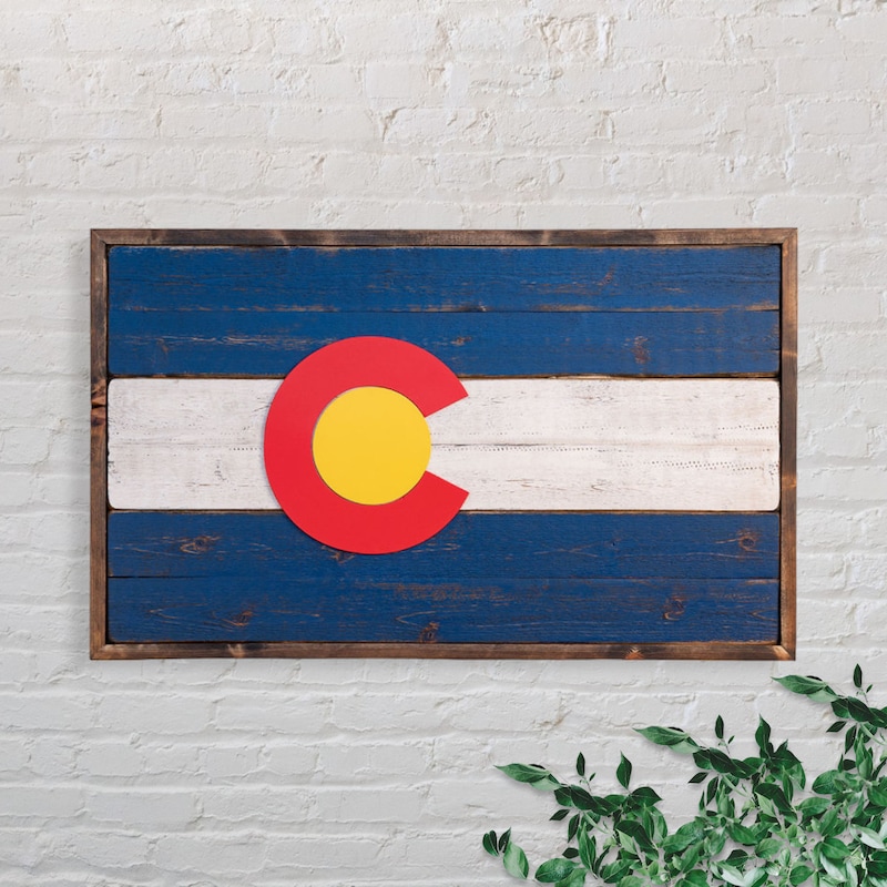 Wood Colorado Flag - Etsy