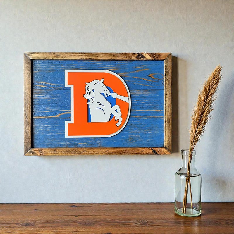 Denver Broncos Sign - Etsy