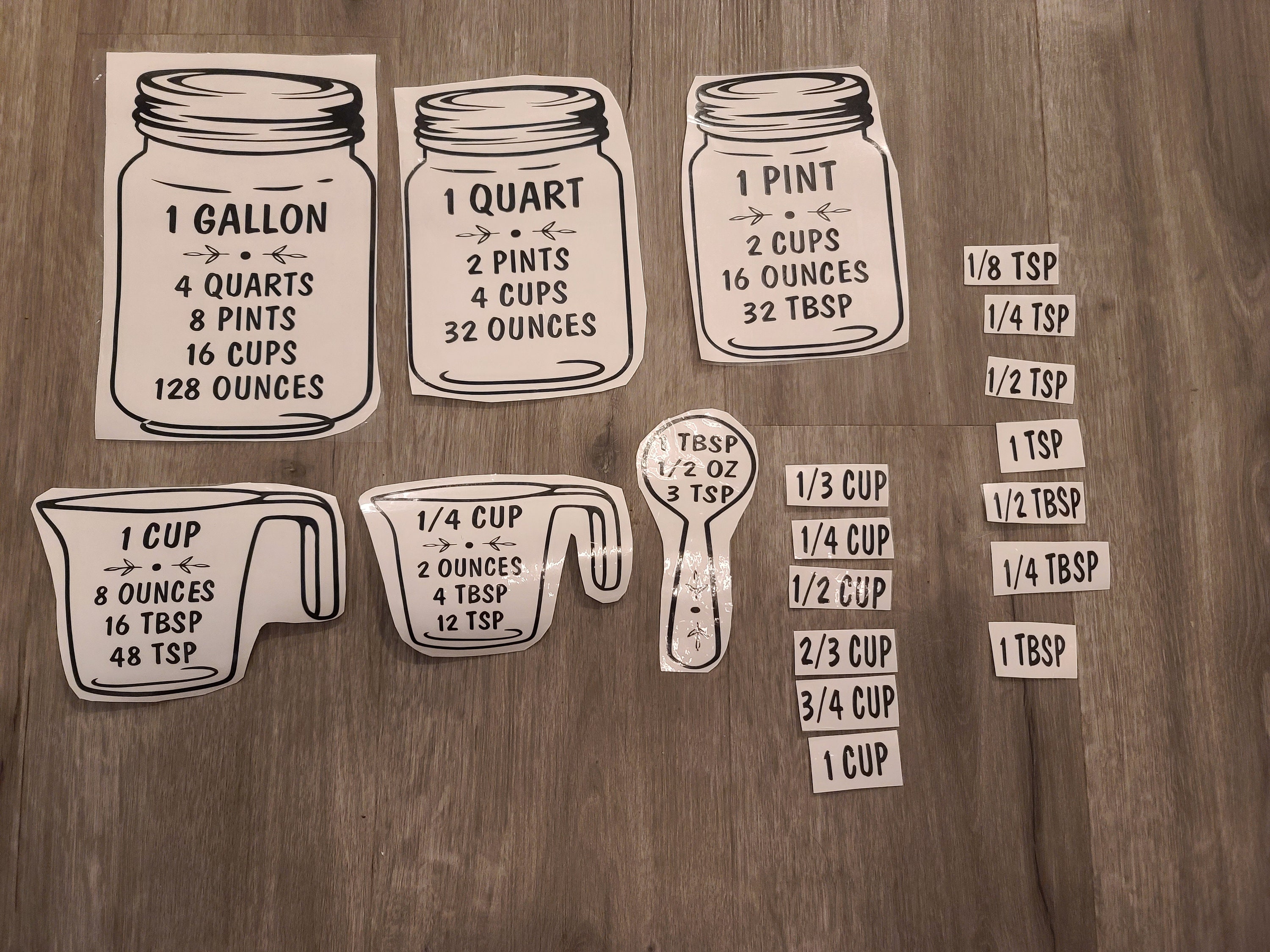 19 Pieces Kitchen Cupboards Conversion Decals - Etsy