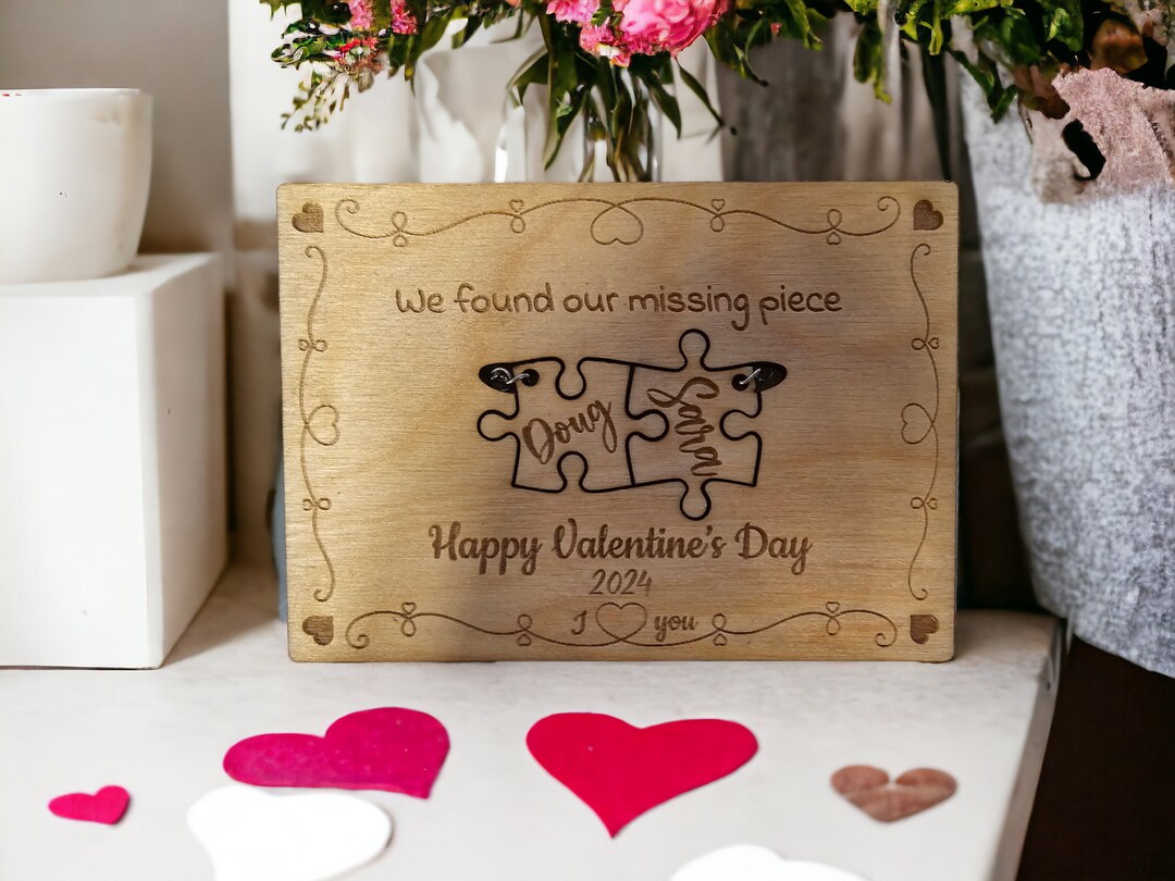 Valentines Day Puzzle Piece Key Chains/ Missing Piece/ Boyfriend ...