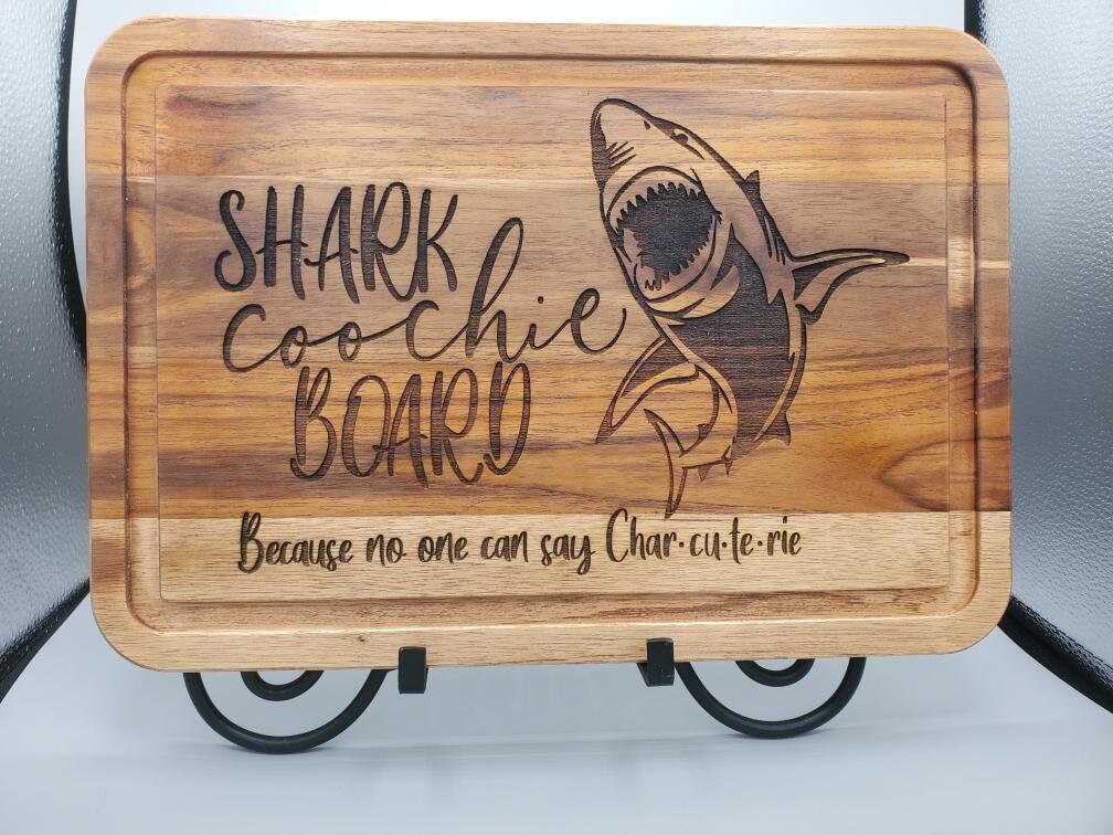 Shark Charcuterie Board/ Shark-coochie Board/ House Warming Gift/ Funny ...