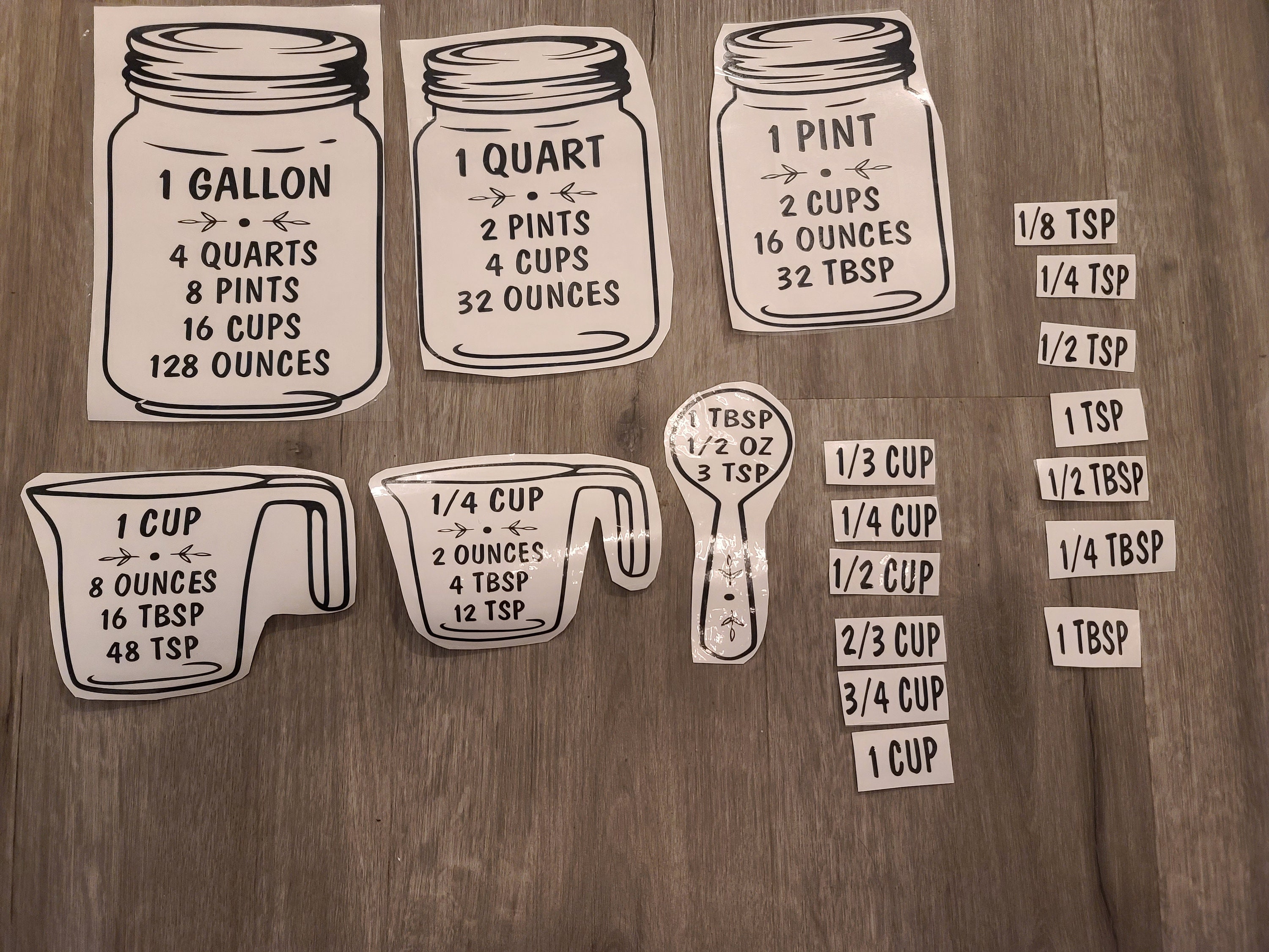 19 Pieces Kitchen Cupboards Conversion Decals - Etsy