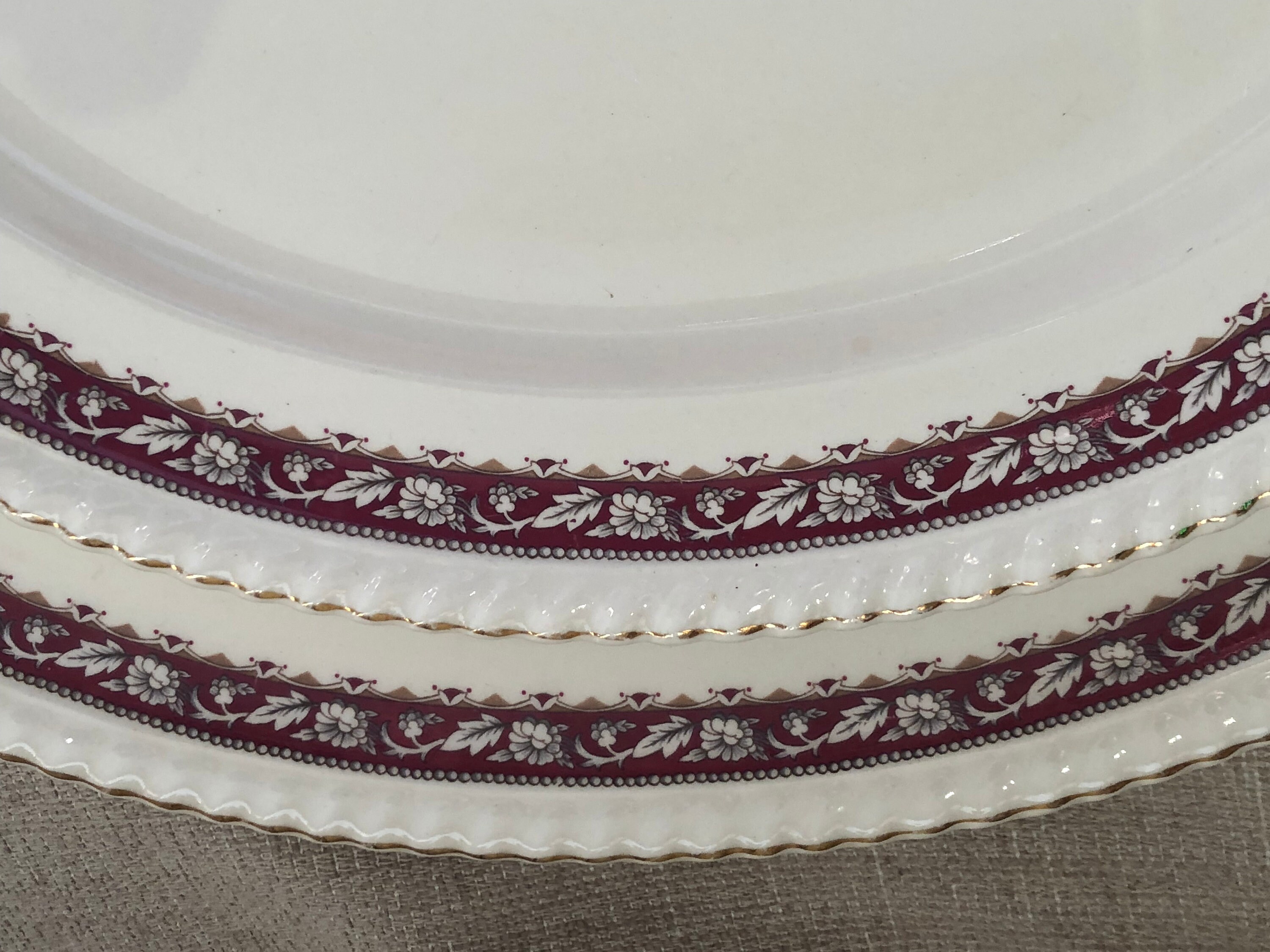 Vintage 2 Oval Shaped Plates in Tray Johnson Bros England - Etsy