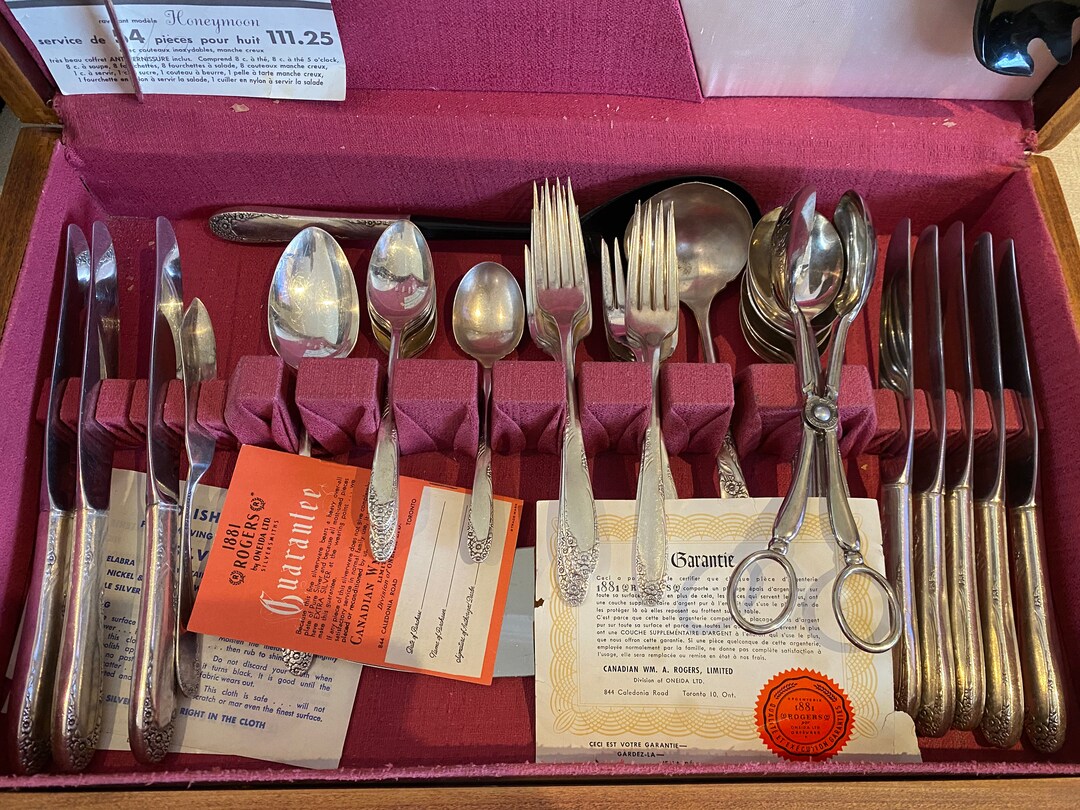 48 Pc Silver Utensils Rogers 1881 - Etsy Canada