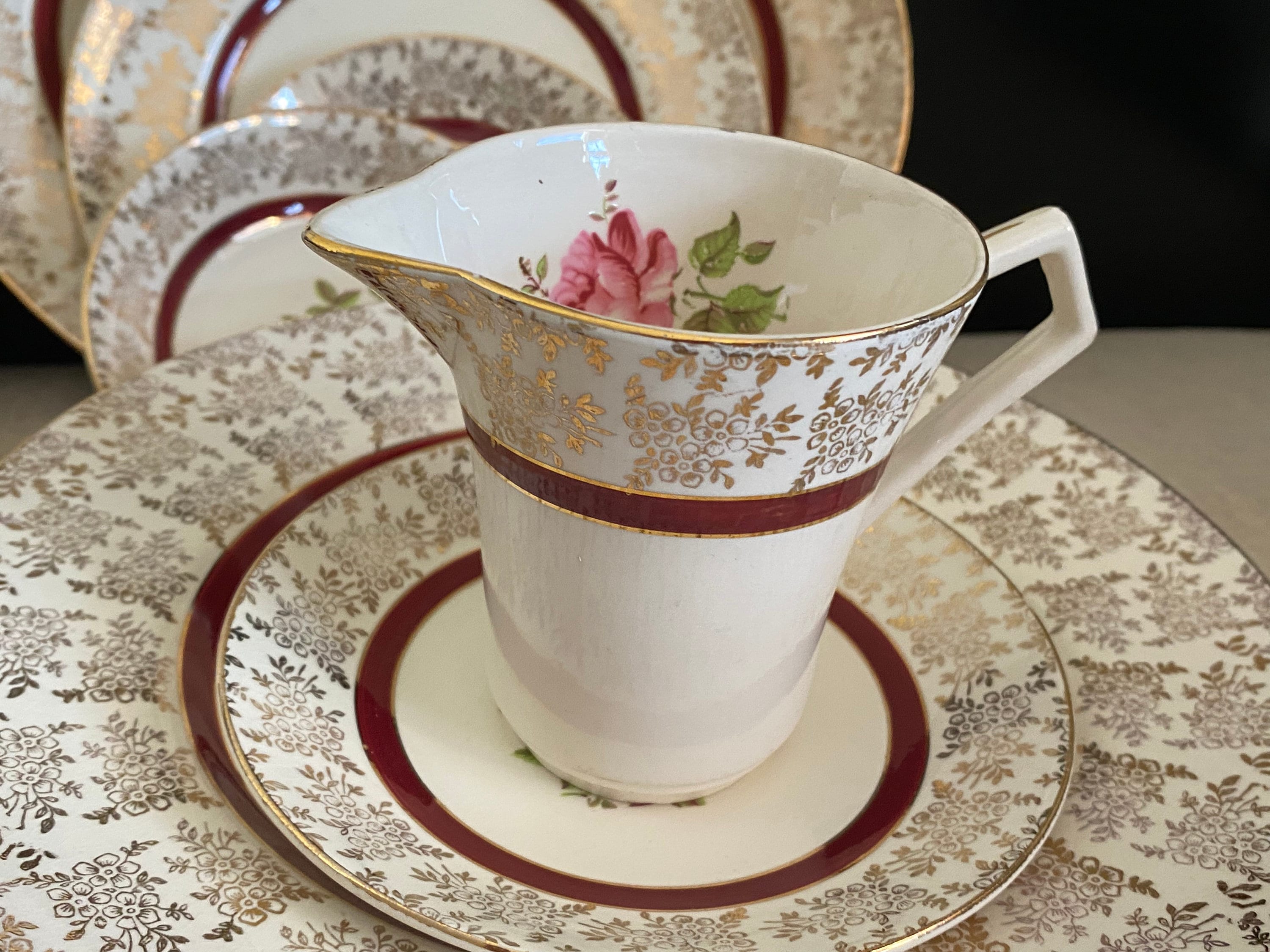 Vintage Set 50 Pc Royal Alma Warranted 22 K Gold. Dinnerware Set - Etsy