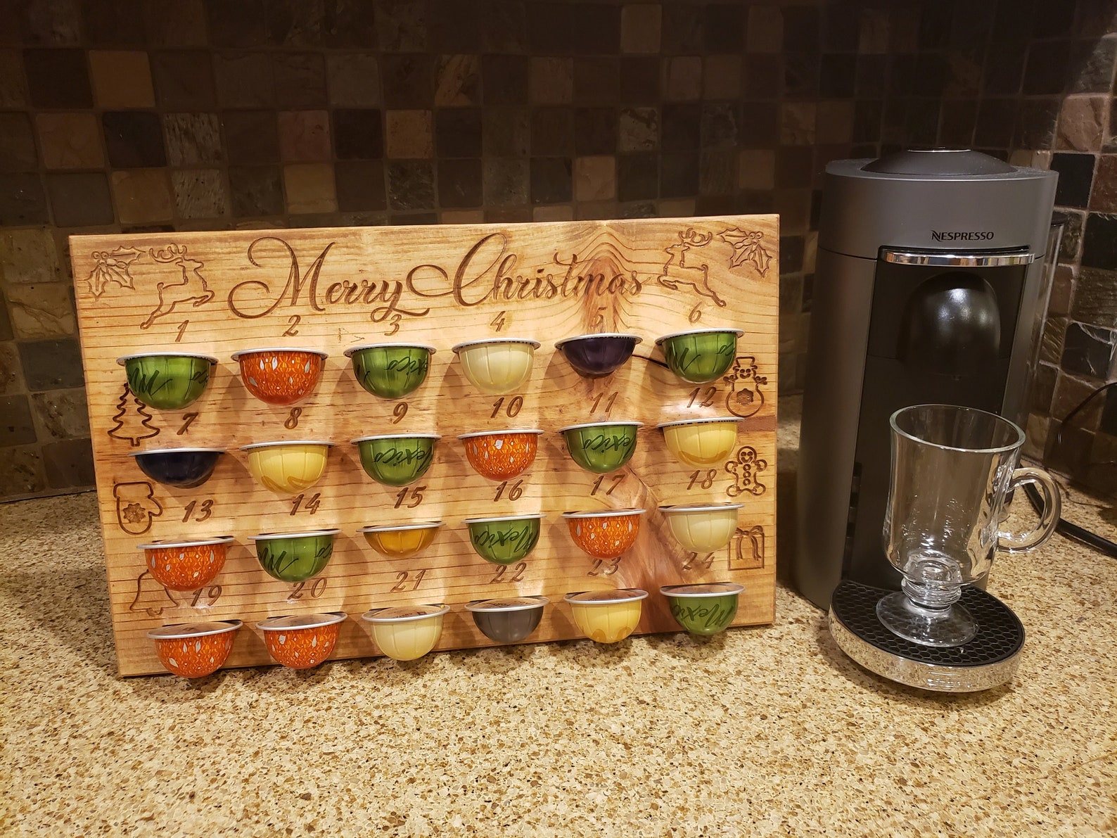 Nespresso Christmas Advent Calendar Coffee Capsule/pod Holder ...