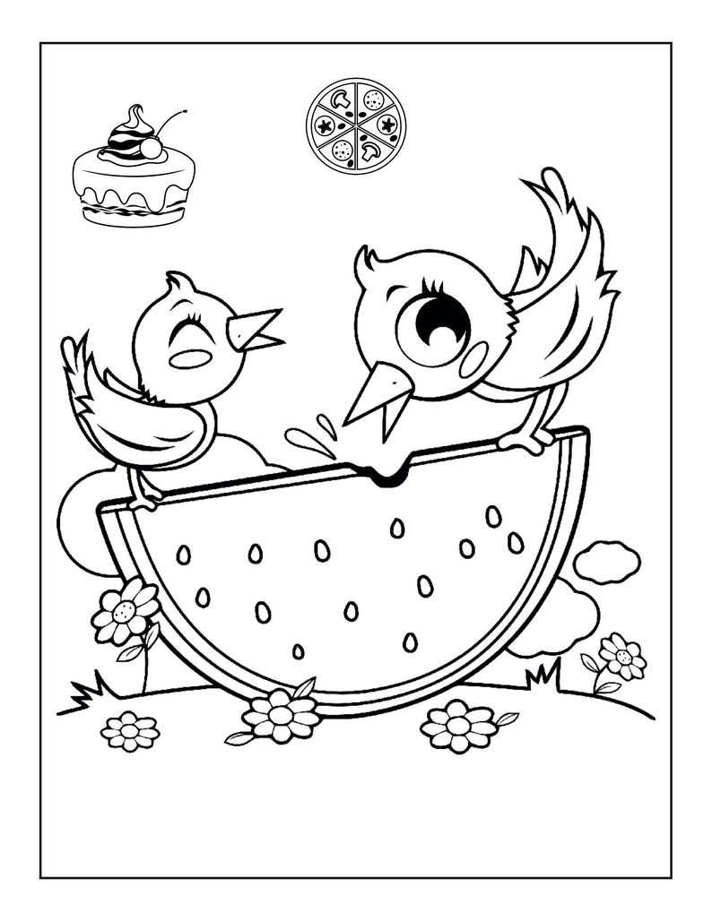 I Have A Sweet Tooth Coloring Pages - Etsy Australia